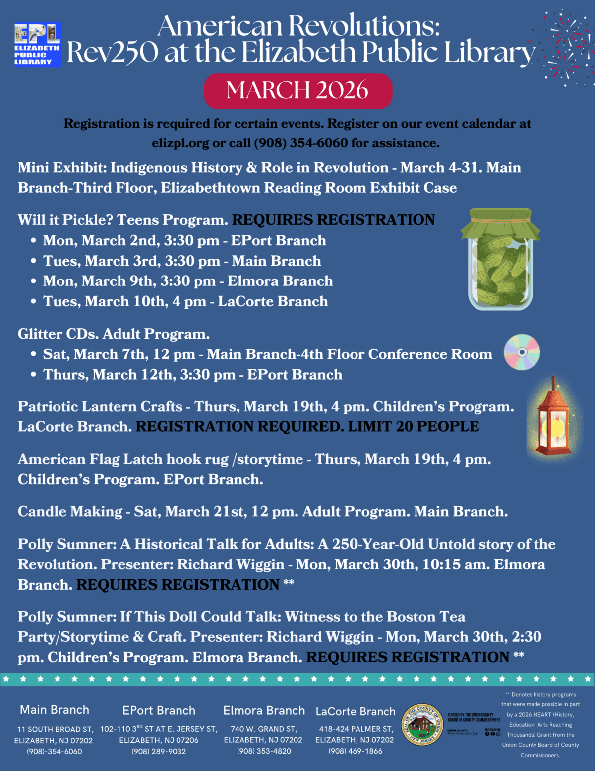 March 2026 REV250 Events | Elizabeth Library - Elizabeth, NJ